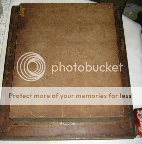 ANTIQUE MISSION WOOD CUPBOARD SHADOW BOX WALL SHELVE ART FRAME CABINET ...