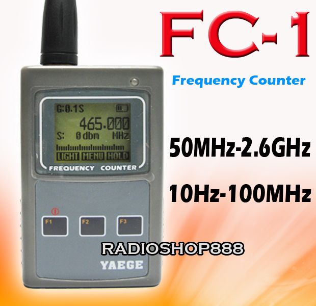 Portable Frequency Counter FC-1 10Hz -2.6GHz - Radioshop888 RT-RoIP1 RT ...