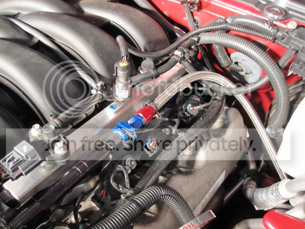 Replacement -AN Fuel line - firewall to fuel rails with OEM style ...