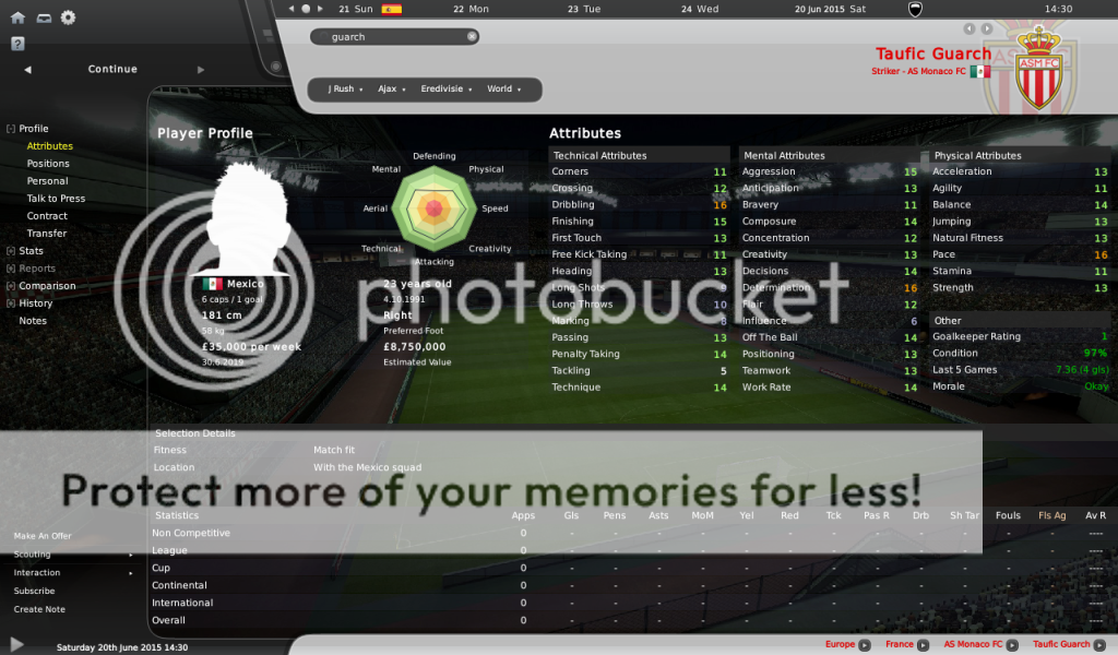 Taufic Guarch - FM2011 Player Forum - Neoseeker Forums